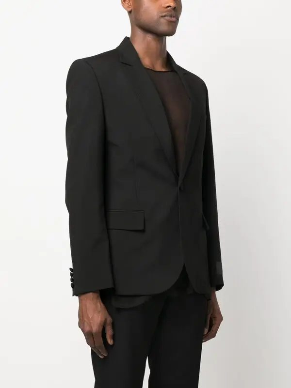 Valentino Garavani Logo-patch Single-breasted Blazer