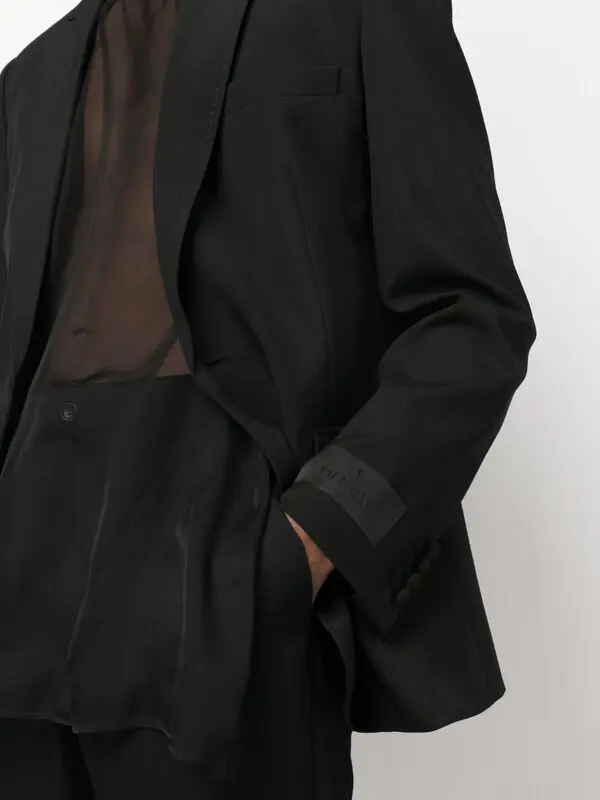 Valentino Garavani Logo-patch Single-breasted Blazer