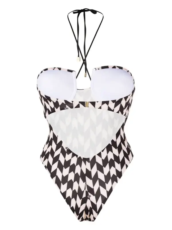 Elisabetta Franchi Geometric-print Swimsuit
