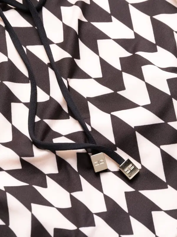 Elisabetta Franchi Geometric-print Swimsuit