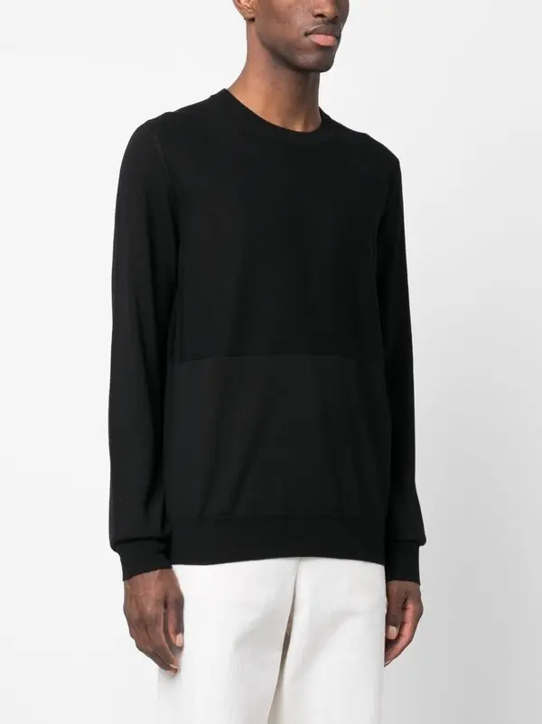 JIL SANDER Crew Neck Jumper - Black