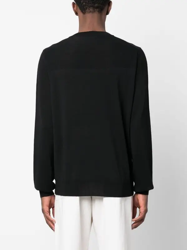 JIL SANDER Crew Neck Jumper - Black