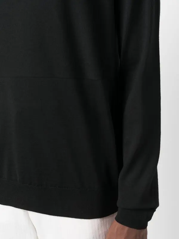JIL SANDER Crew Neck Jumper - Black