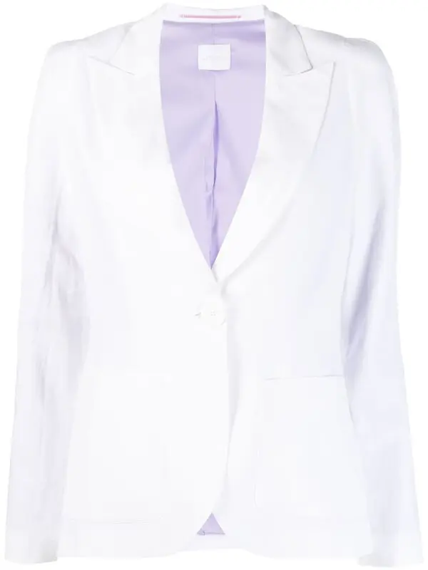MERCI Single-breasted Blazer - White