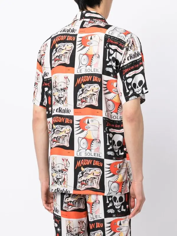 ENDLESS JOY Graphic-print Short-sleeve Shirt - White