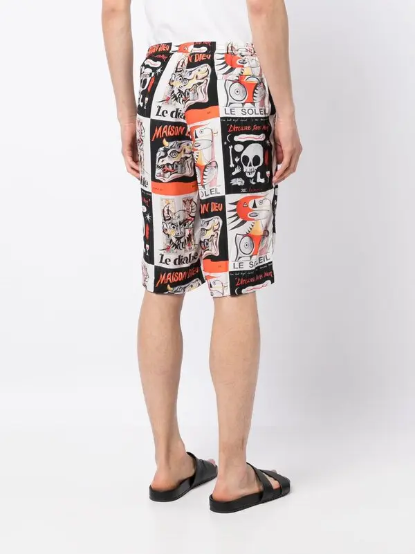 ENDLESS JOY Graphic-print Bermuda Shorts