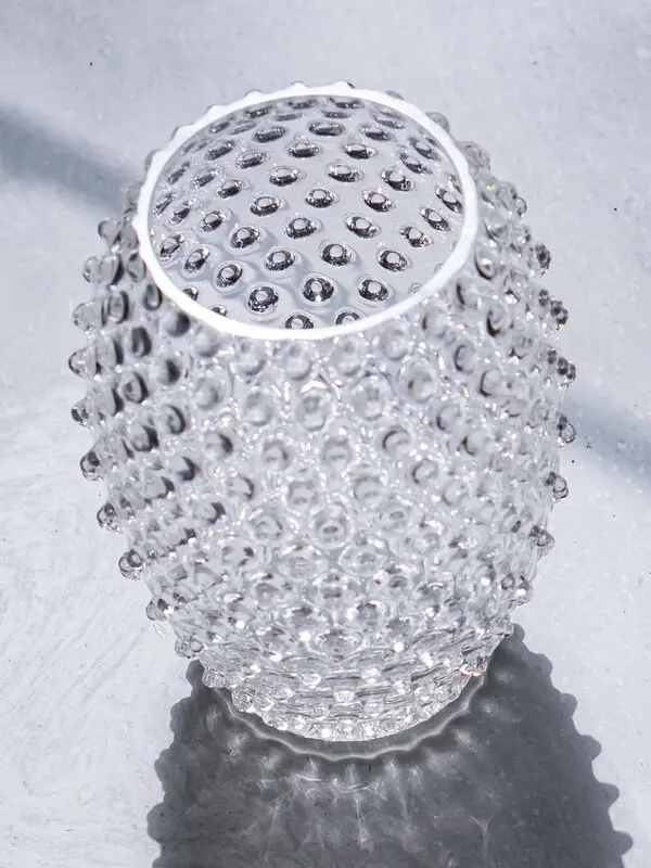 KLIMCHI Hobnail Egg Crystal Vase