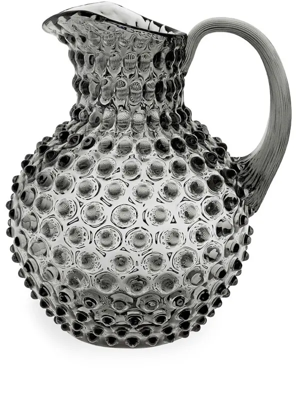 KLIMCHI Hobnail Crystal Jug - Black