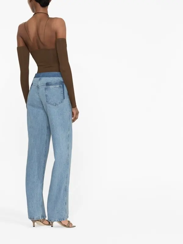 Christopher Esber Deconstruct Straight-leg Jeans - Blue
