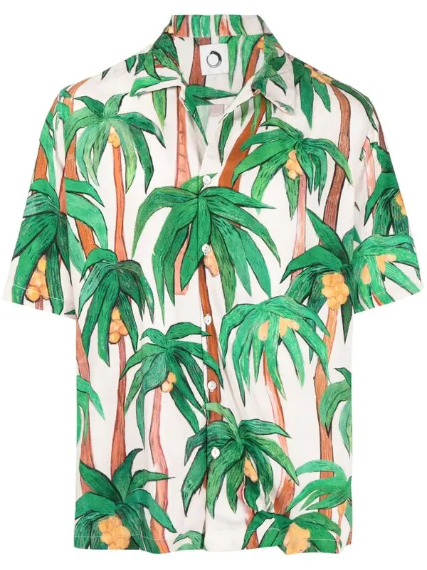 ENDLESS JOY Palm Tree-print Shirt - Multicolour