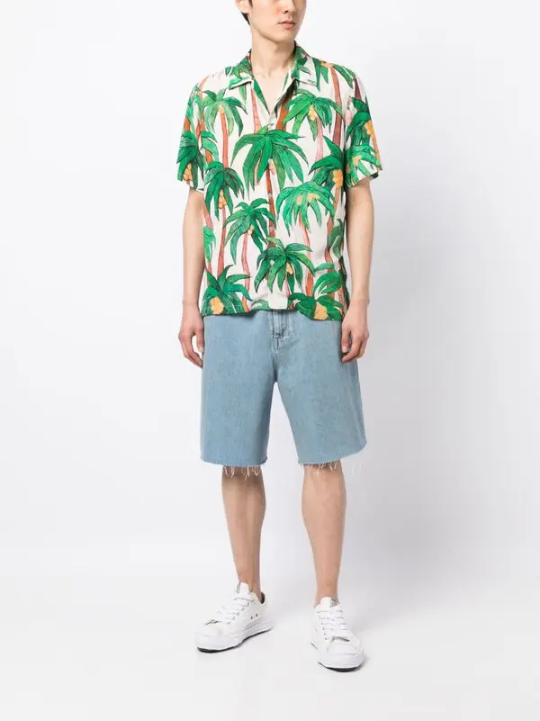 ENDLESS JOY Palm Tree-print Shirt - Multicolour