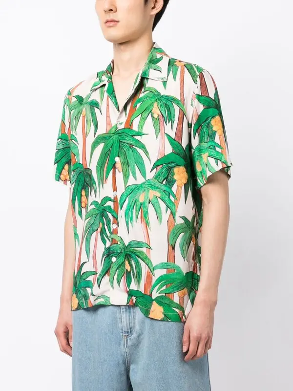 ENDLESS JOY Palm Tree-print Shirt - Multicolour