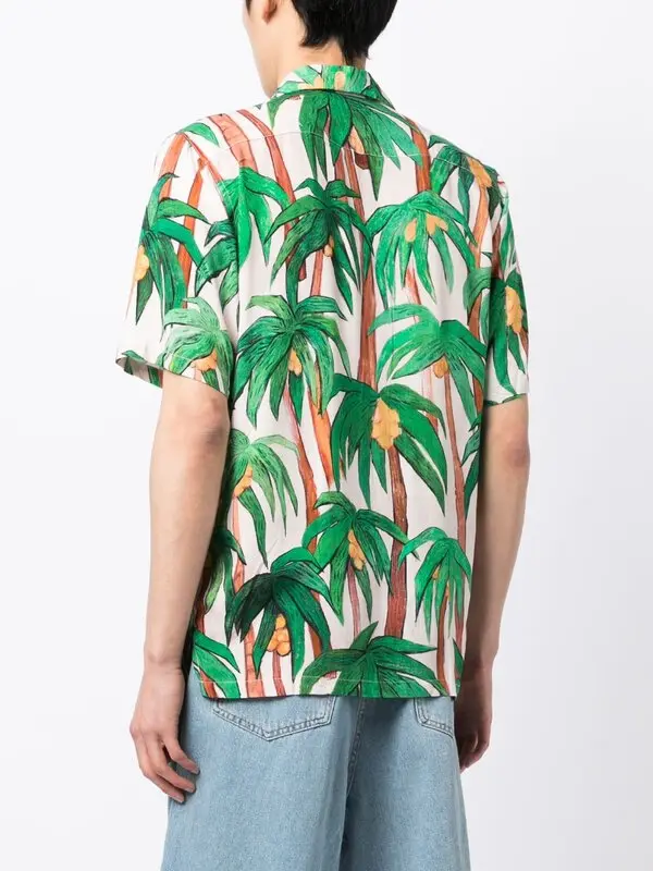 ENDLESS JOY Palm Tree-print Shirt - Multicolour