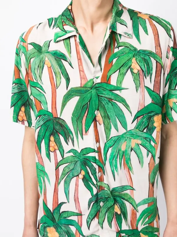 ENDLESS JOY Palm Tree-print Shirt - Multicolour