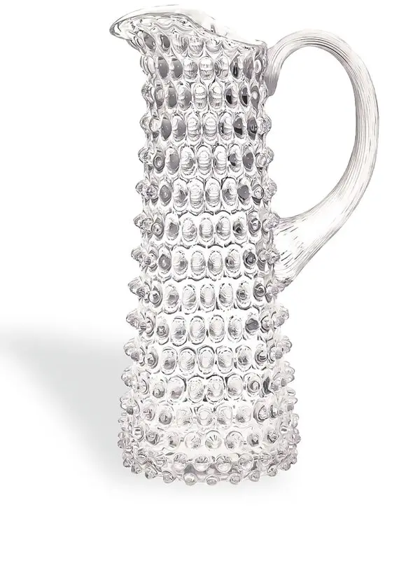 KLIMCHI Hobnail Crystal Tall Jug - White