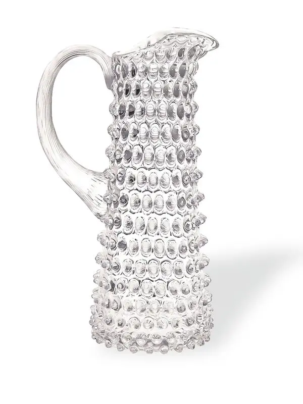 KLIMCHI Hobnail Crystal Tall Jug - White