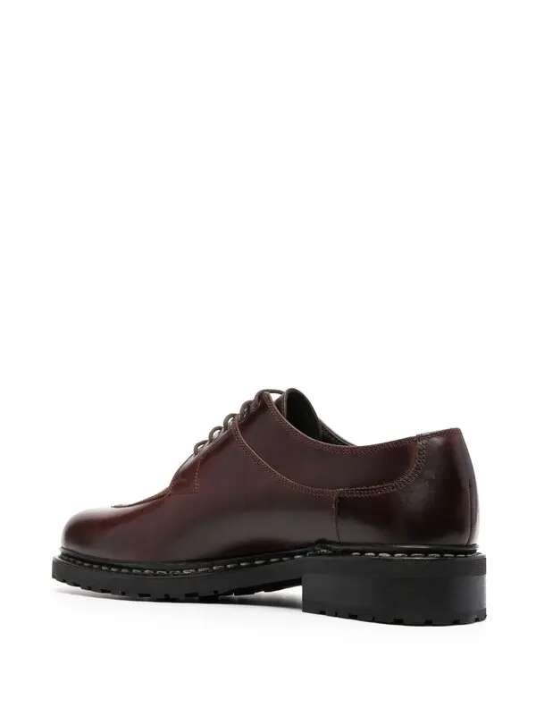 Paraboot Almond-toe Leather Derby Shoes