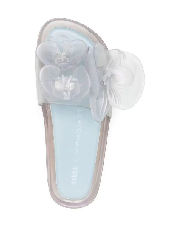 Y/project X Melissa Floral Slides - Neutrals