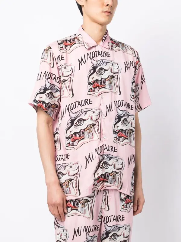 ENDLESS JOY Minotaure Short-sleeve Shirt - Pink