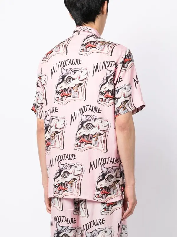 ENDLESS JOY Minotaure Short-sleeve Shirt - Pink