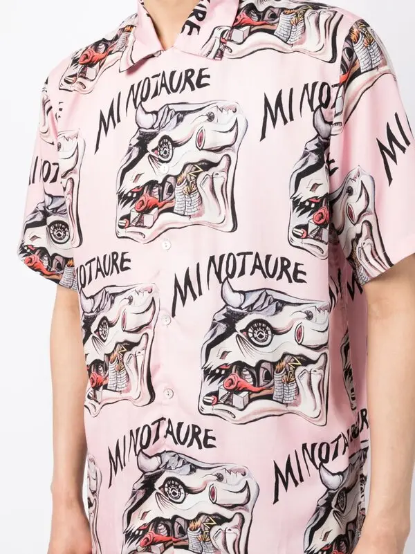 ENDLESS JOY Minotaure Short-sleeve Shirt - Pink