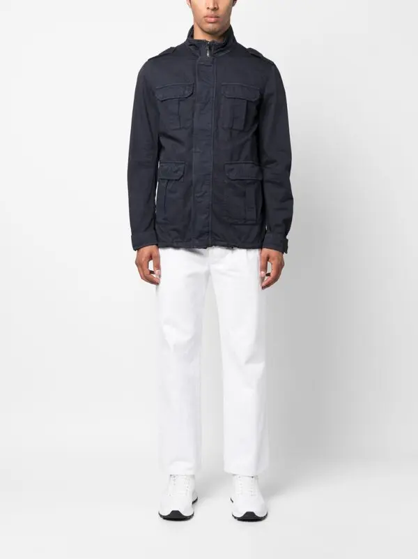 Herno Cotton-linen Military Jacket