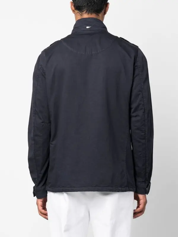 Herno Cotton-linen Military Jacket