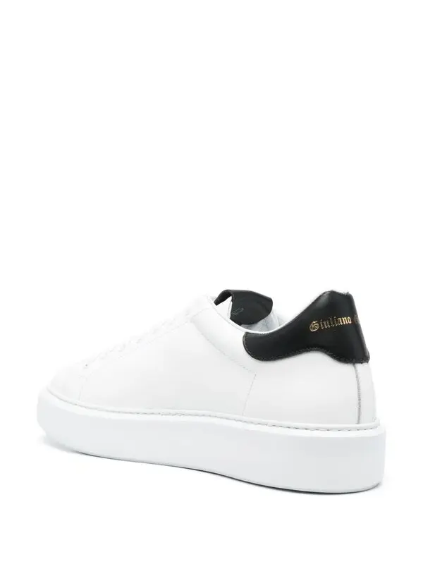 GIULIANO GALIANO Contrasting-detail Leather Sneakers