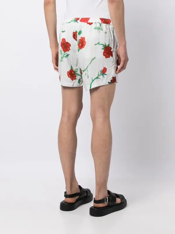 ENDLESS JOY Rose-print Shorts