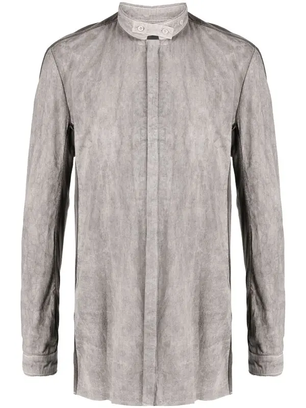 Boris Bidjan Saberi Stand-up-collar Cotton Shirt