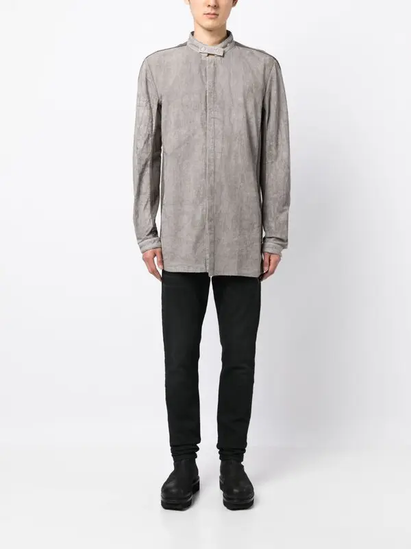 Boris Bidjan Saberi Stand-up-collar Cotton Shirt