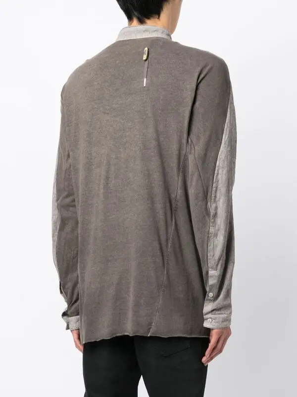 Boris Bidjan Saberi Stand-up-collar Cotton Shirt