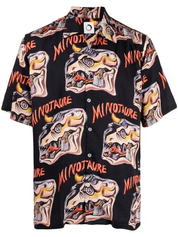 ENDLESS JOY Minotaure Short-sleeve Shirt - Black