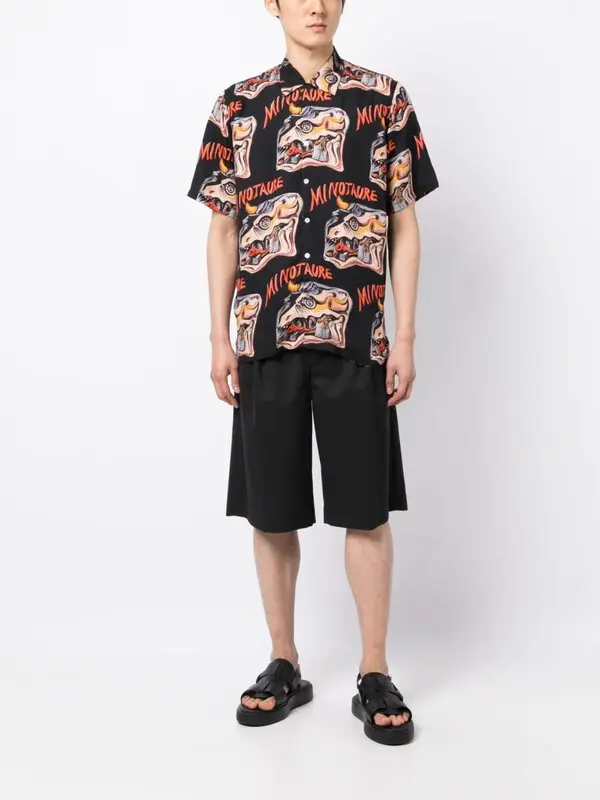 ENDLESS JOY Minotaure Short-sleeve Shirt - Black