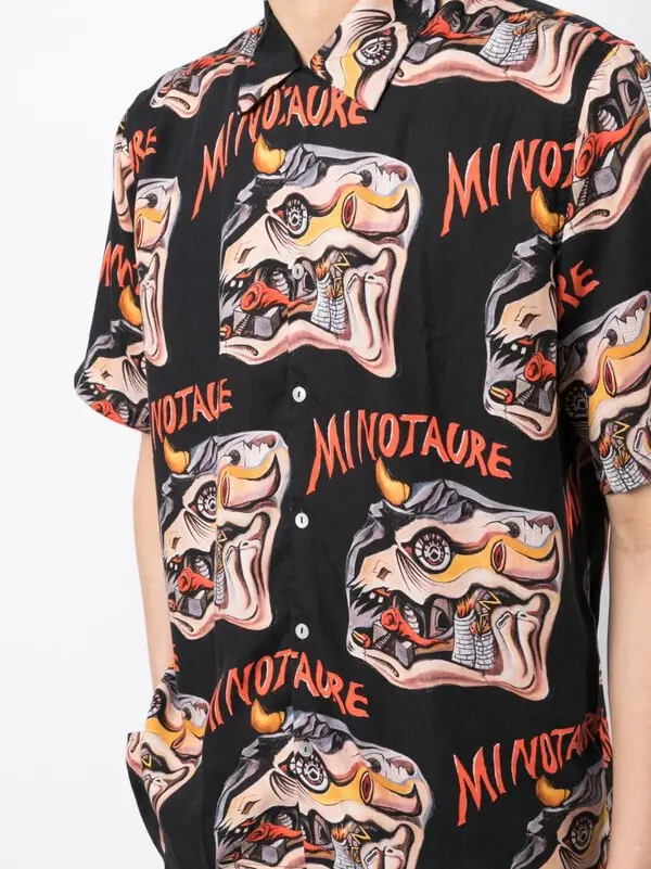 ENDLESS JOY Minotaure Short-sleeve Shirt - Black