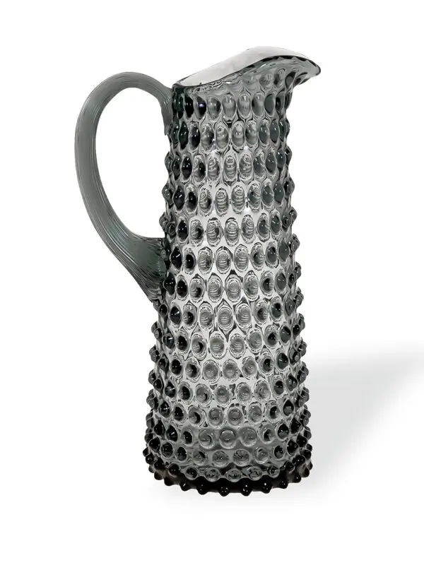 KLIMCHI Hobnail Crystal Tall Jug - Black