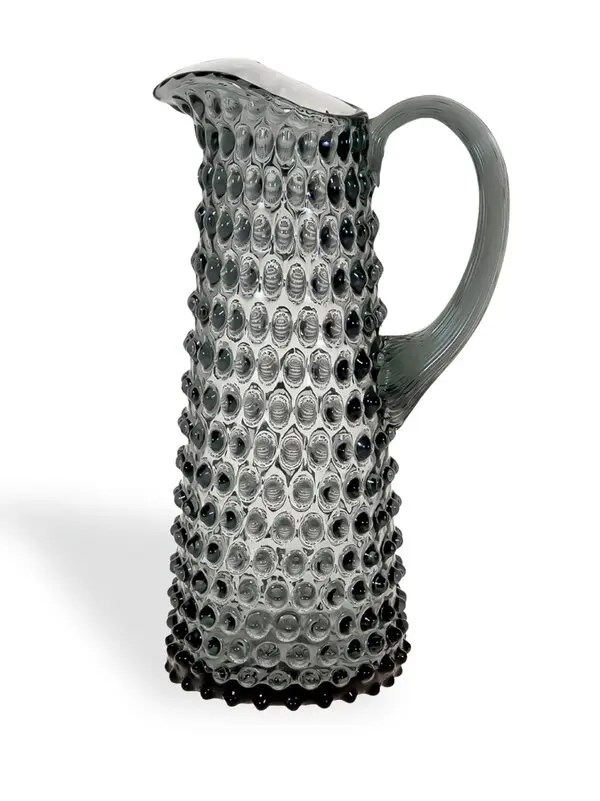 KLIMCHI Hobnail Crystal Tall Jug - Black