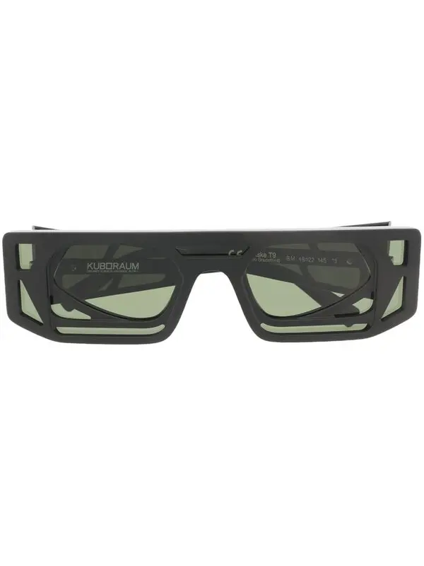 KUBORAUM Oversized Square-frame Sunglasses - Black
