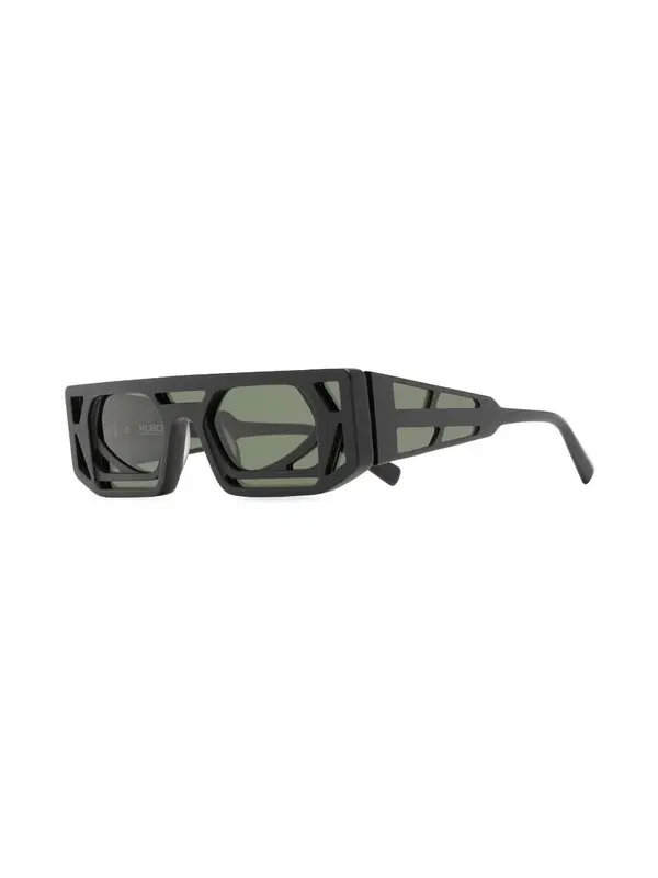 KUBORAUM Oversized Square-frame Sunglasses - Black