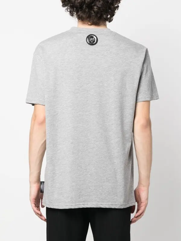 PLEIN SPORT Tiger-print T-shirt - Grey