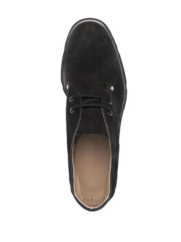 Alexander McQueen Lace-up Suede Boots - Black