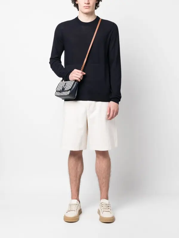 JIL SANDER Crew Neck Jumper - Blue