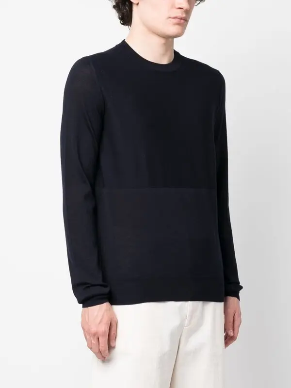 JIL SANDER Crew Neck Jumper - Blue