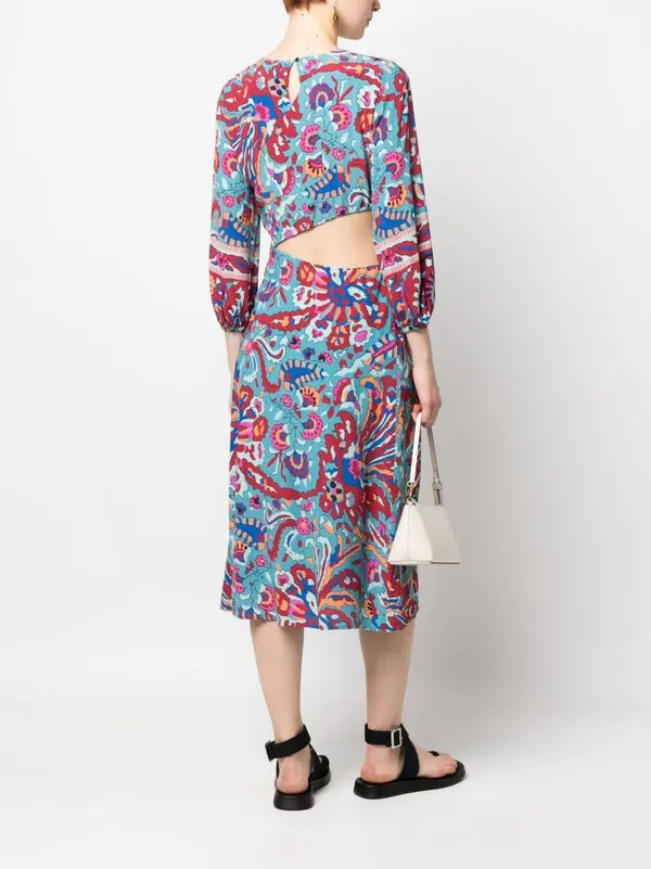 Ba&sh Monica Floral-print Midi Dress