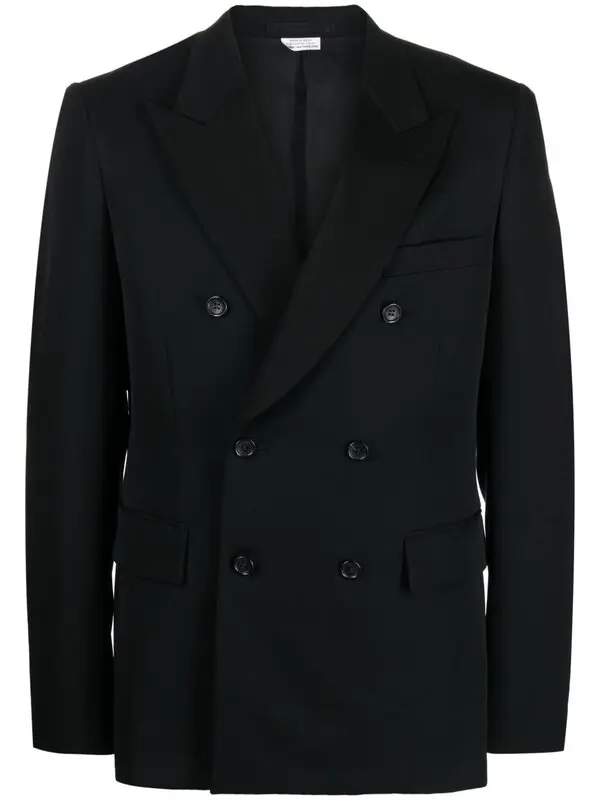 Comme Des Garçons Double-breasted Wool Blazer