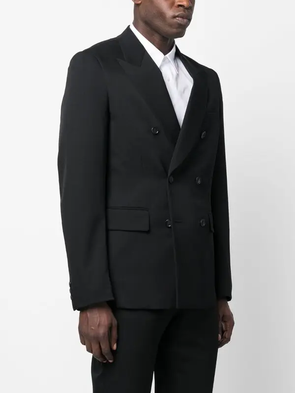 Comme Des Garçons Double-breasted Wool Blazer