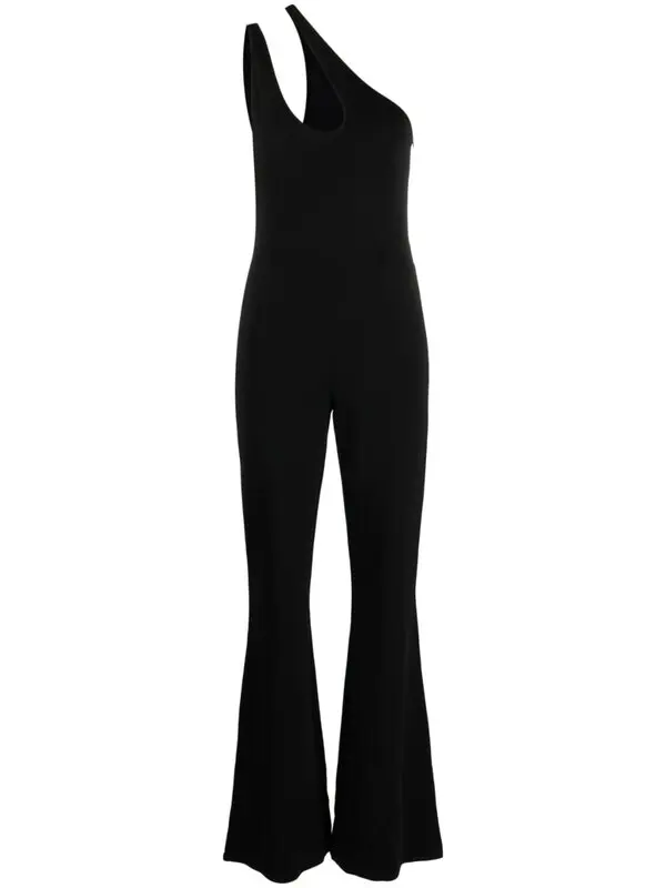Pinko Cut-out Flared-leg Jumpsuit - Black