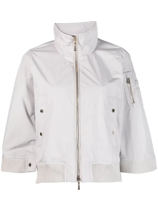 MOORER Wide-sleeve Bomber Jacket