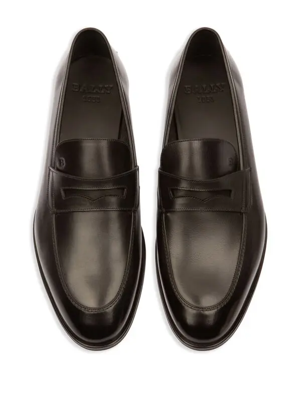 Bally Webb Leather Loafers - Black