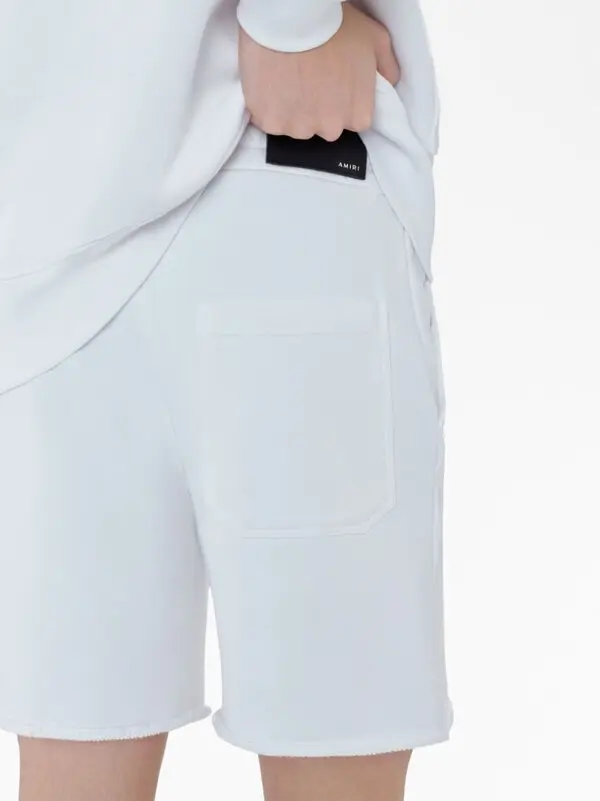 Amiri Embroidered Logo Cotton Shorts
